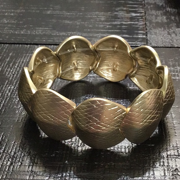 Jewelry | New Matte Gold Tone Stretch Bracelet | Poshmark